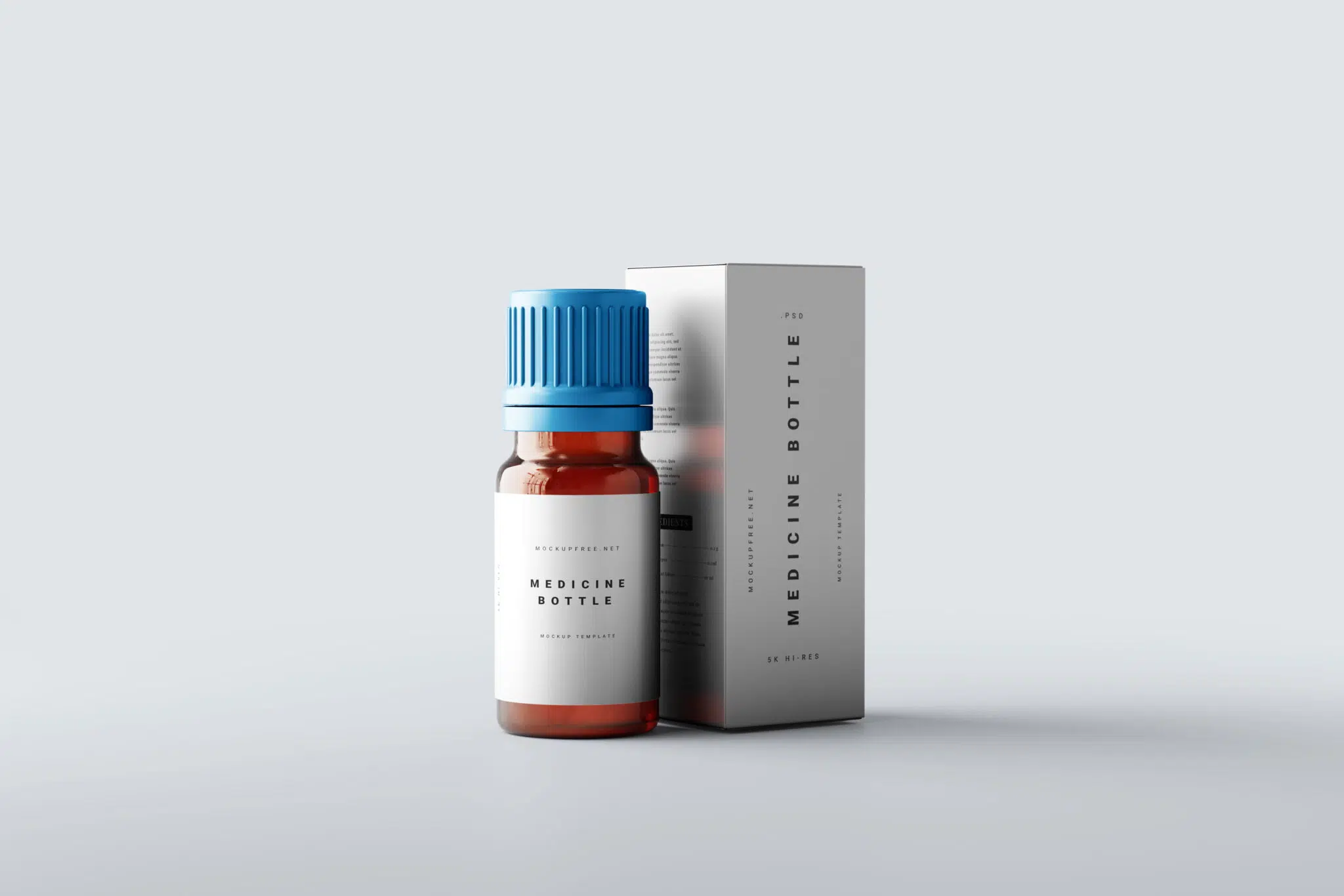 Small Medicine Bottle Mockups - Mockup Free