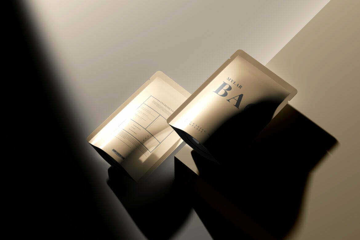 Mylar Bag Mockup - Mockup Free