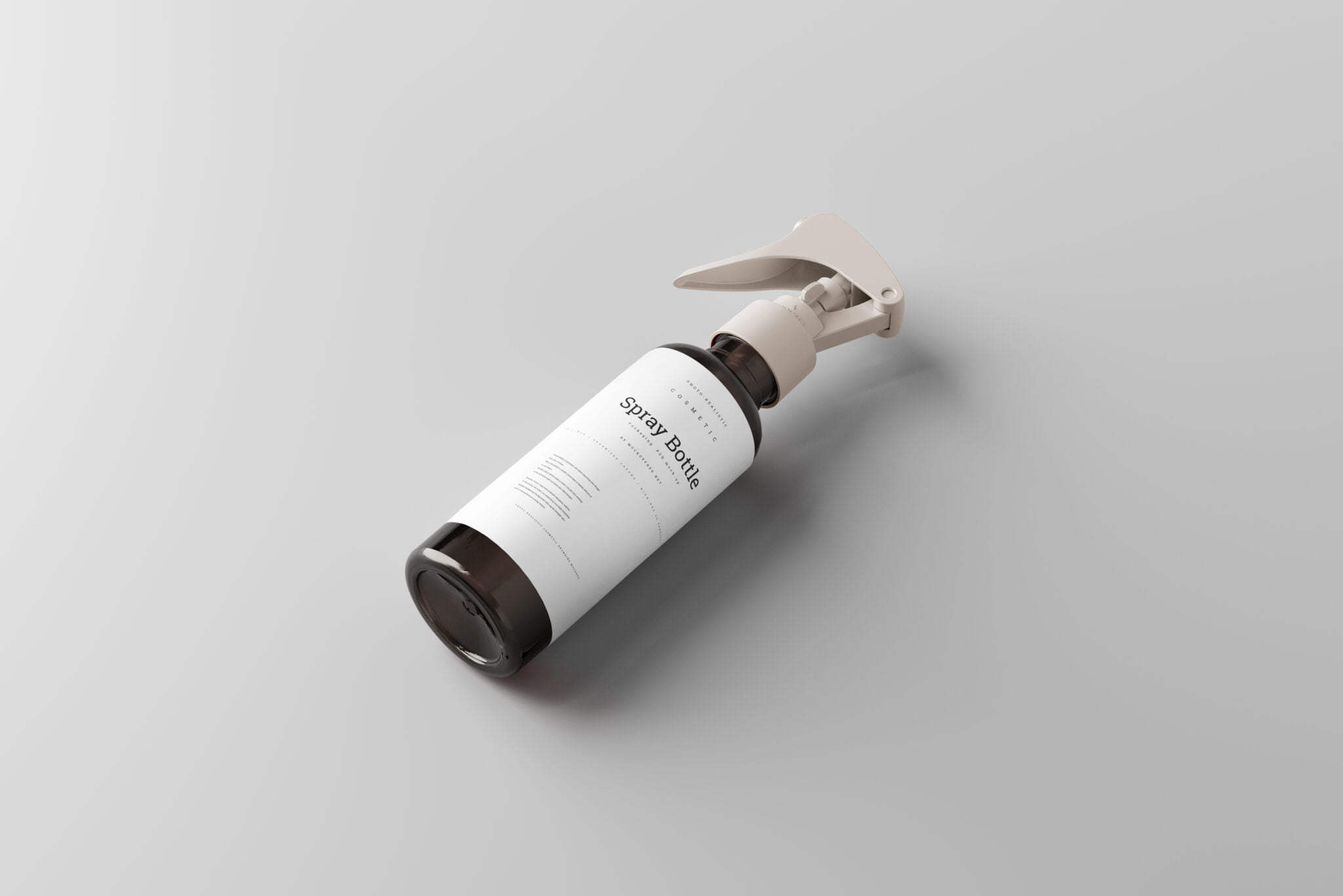 7x Cosmetic Spray Bottle Mockup - Mockup Free