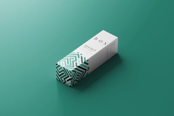 Slim Tall Box Mockups - Mockup Free