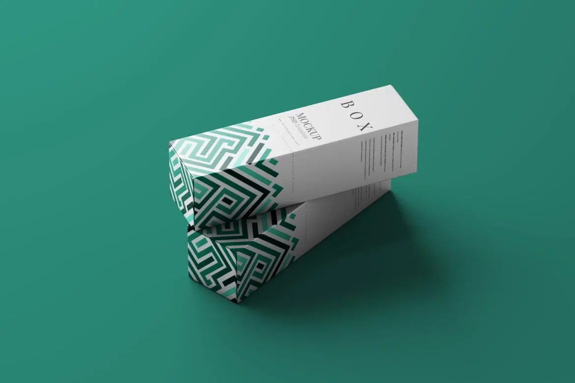 Slim Tall Box Mockups - Mockup Free