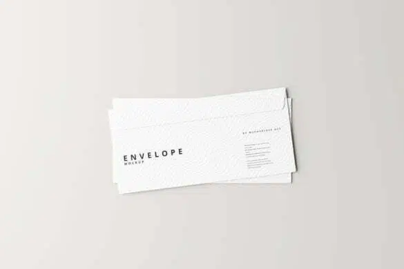 Long Envelope Mockup