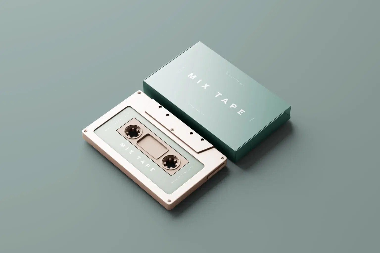 Mixtape Cover and Cassette Mockup - Mockup Free