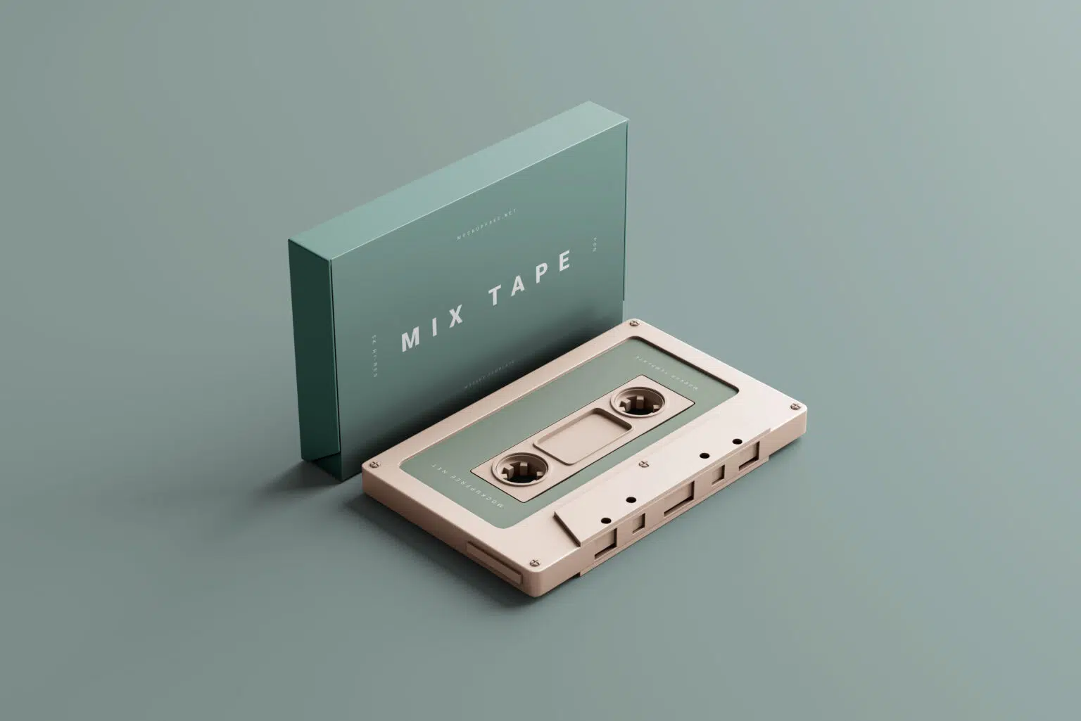 Mixtape Cover and Cassette Mockup - Mockup Free