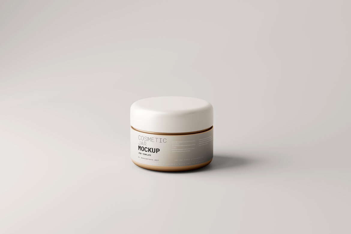 Plastic Cream Jar Mockups - Mockup Free