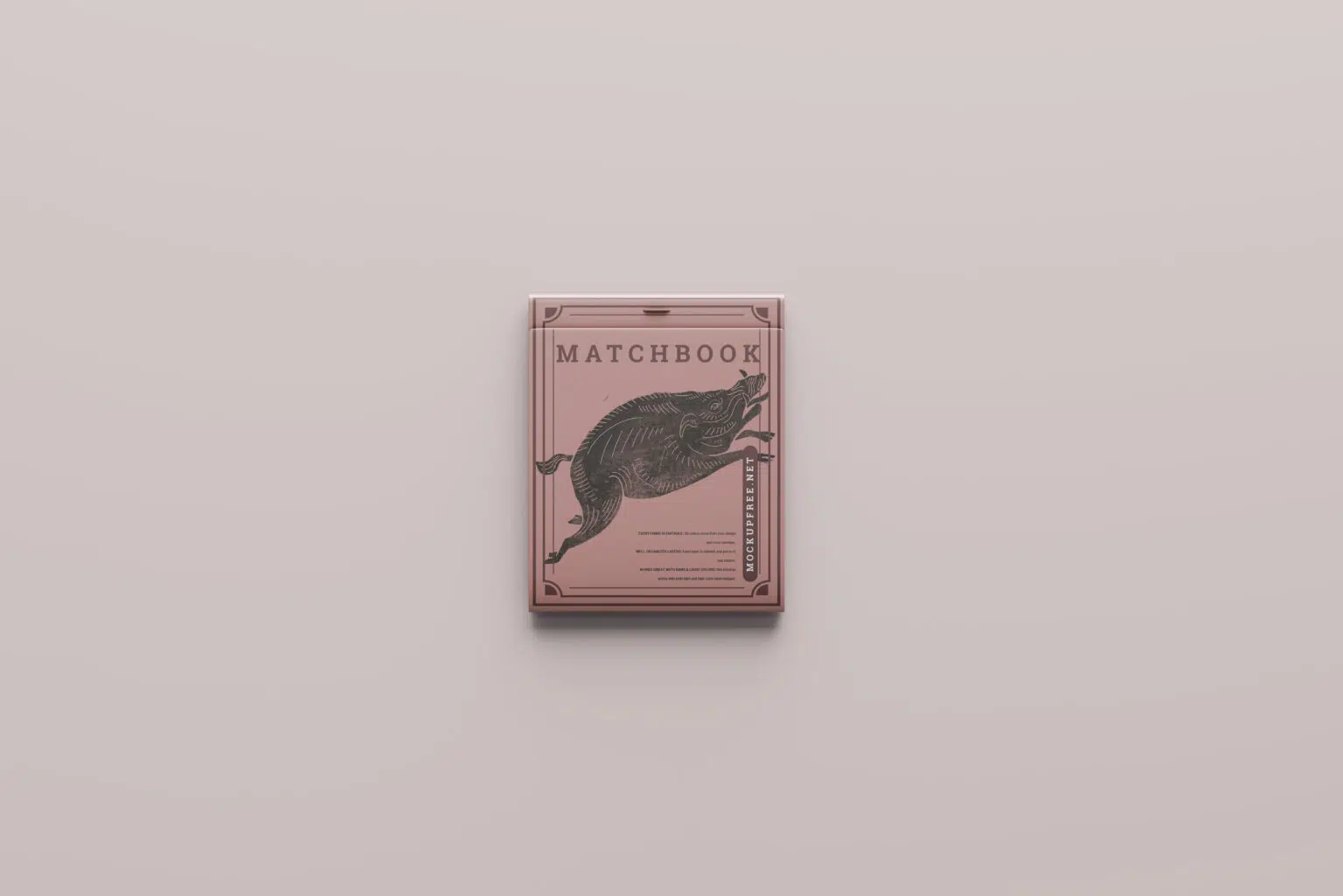 Matchbook Mockups - Mockup Free
