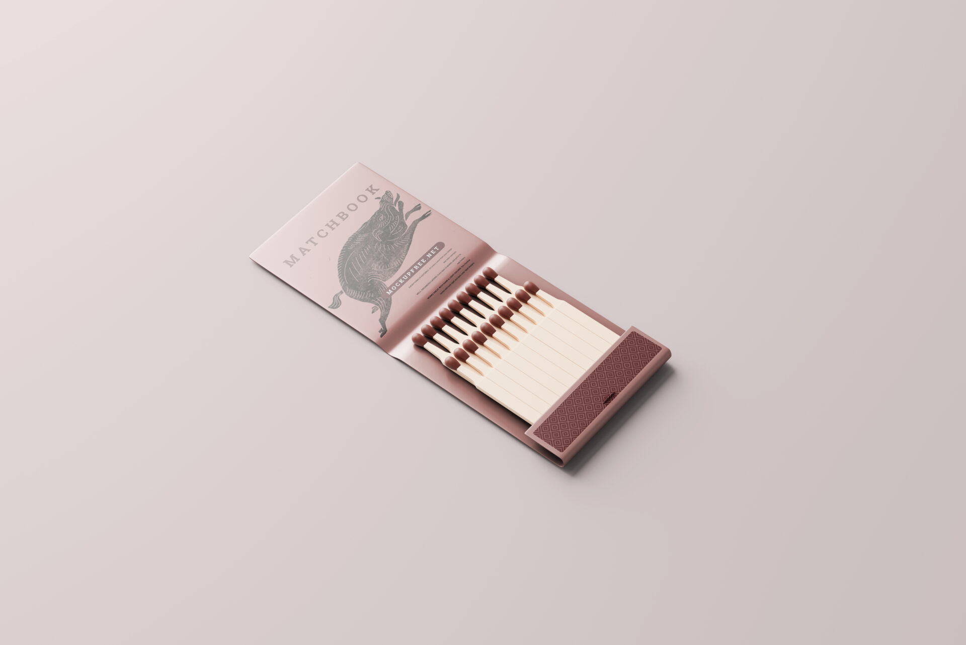 Matchbook Mockups - Mockup Free