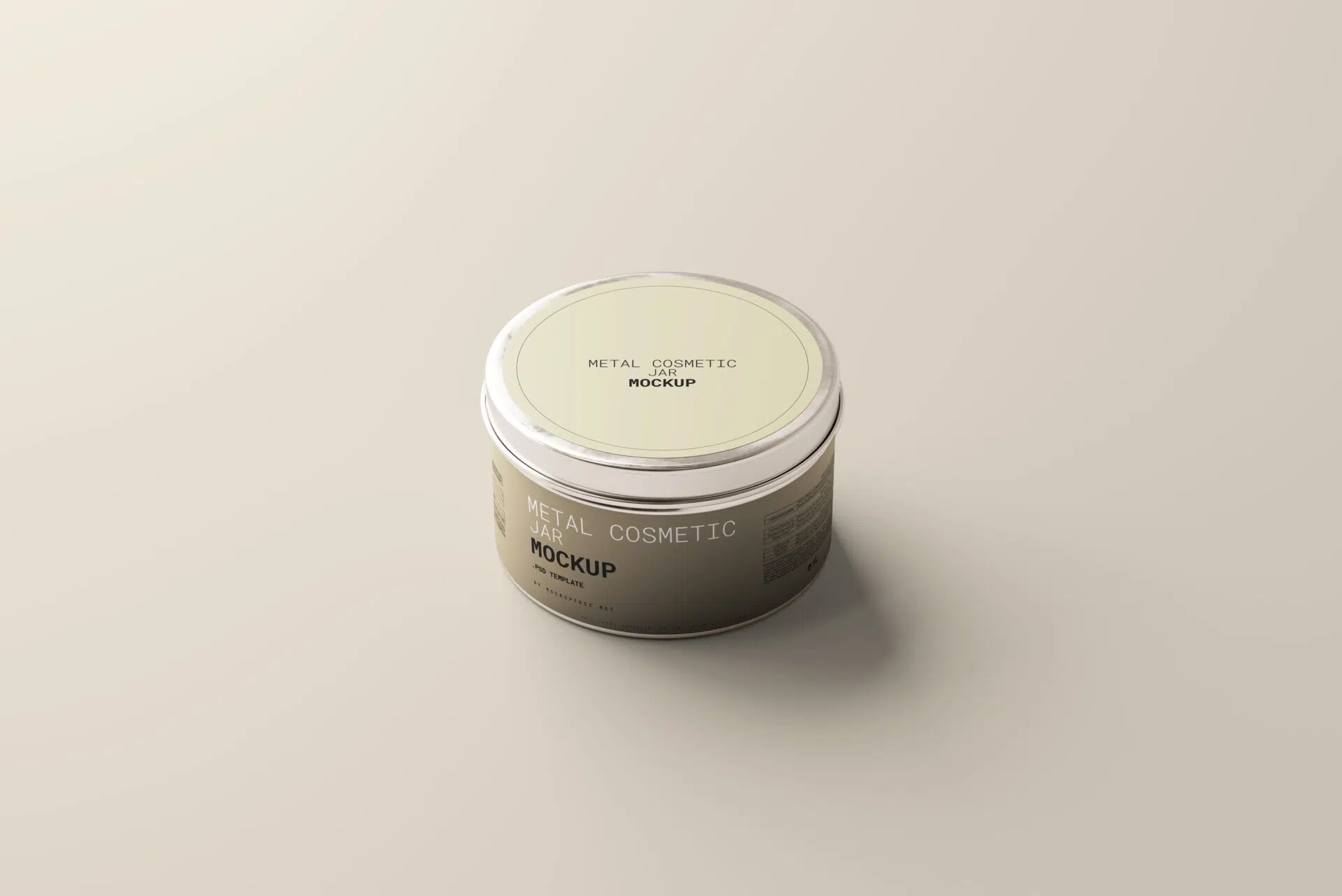 Metal Cosmetic Jar Mockups - Mockup Free