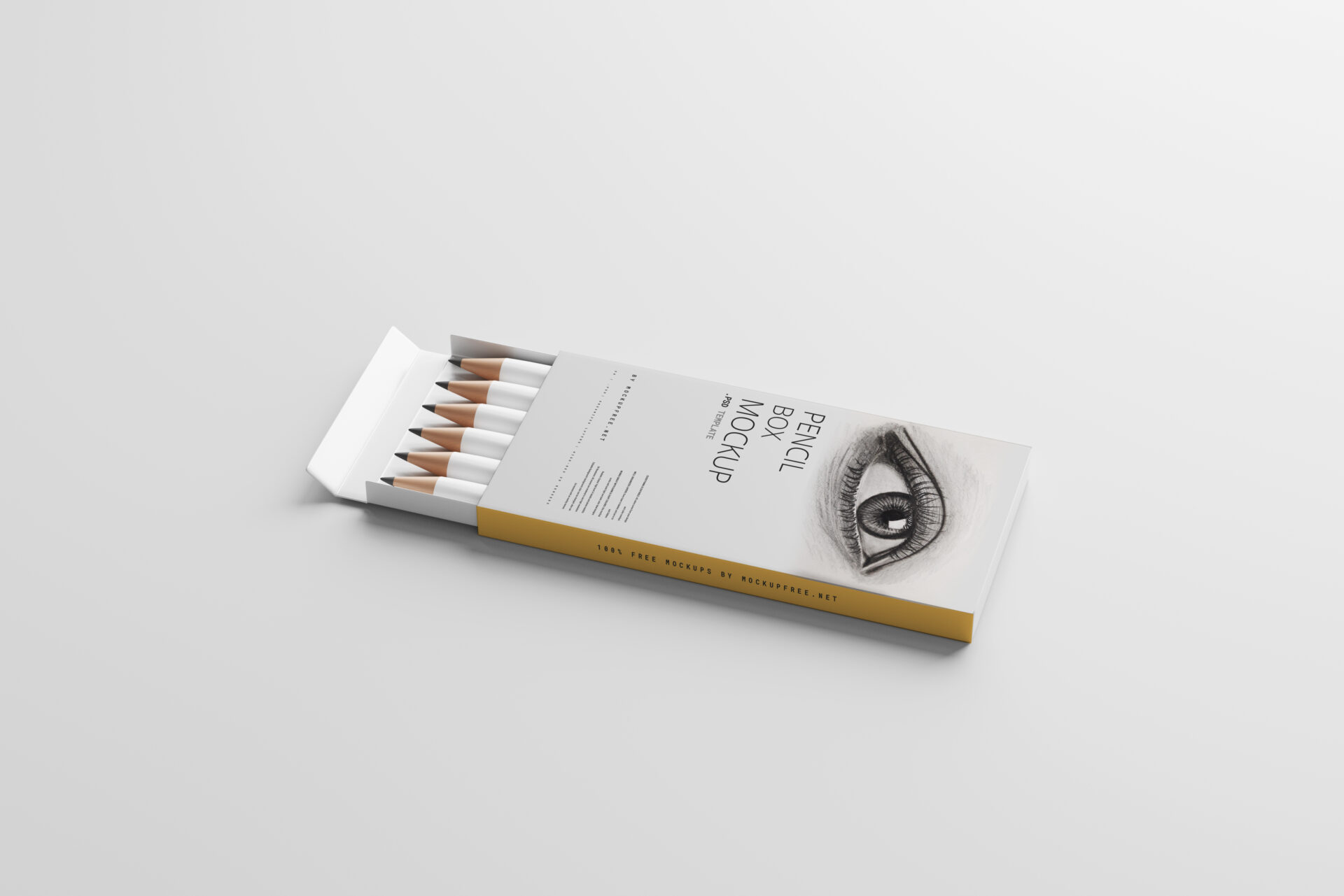 Pencil Box Mockups - Mockup Free