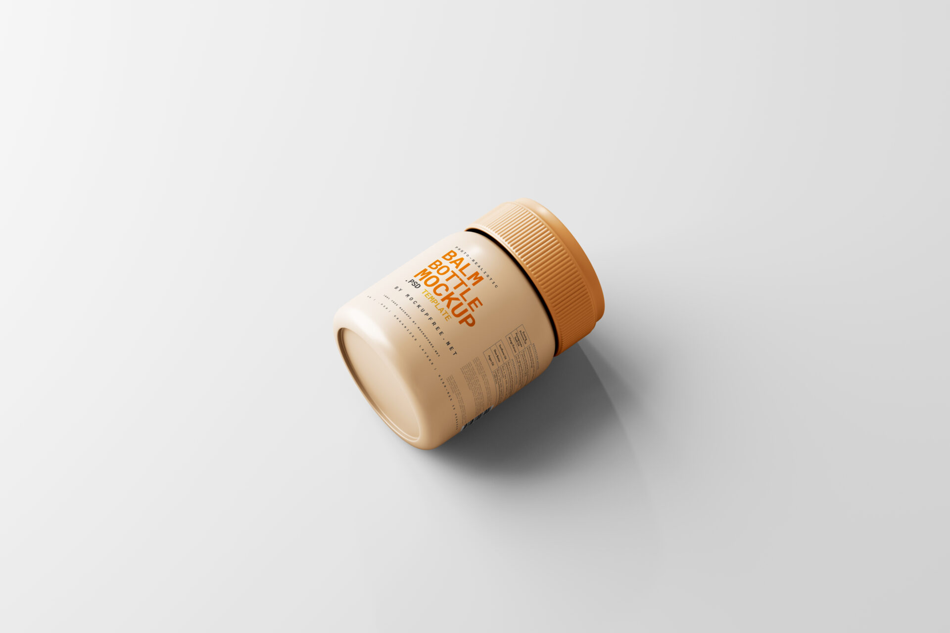 Plastic Balm Bottle Mockup - Mockup Free