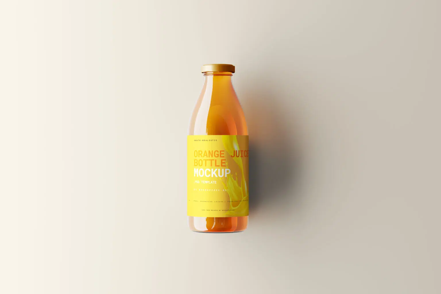 Orange Juice Bottle Mockups - Mockup Free