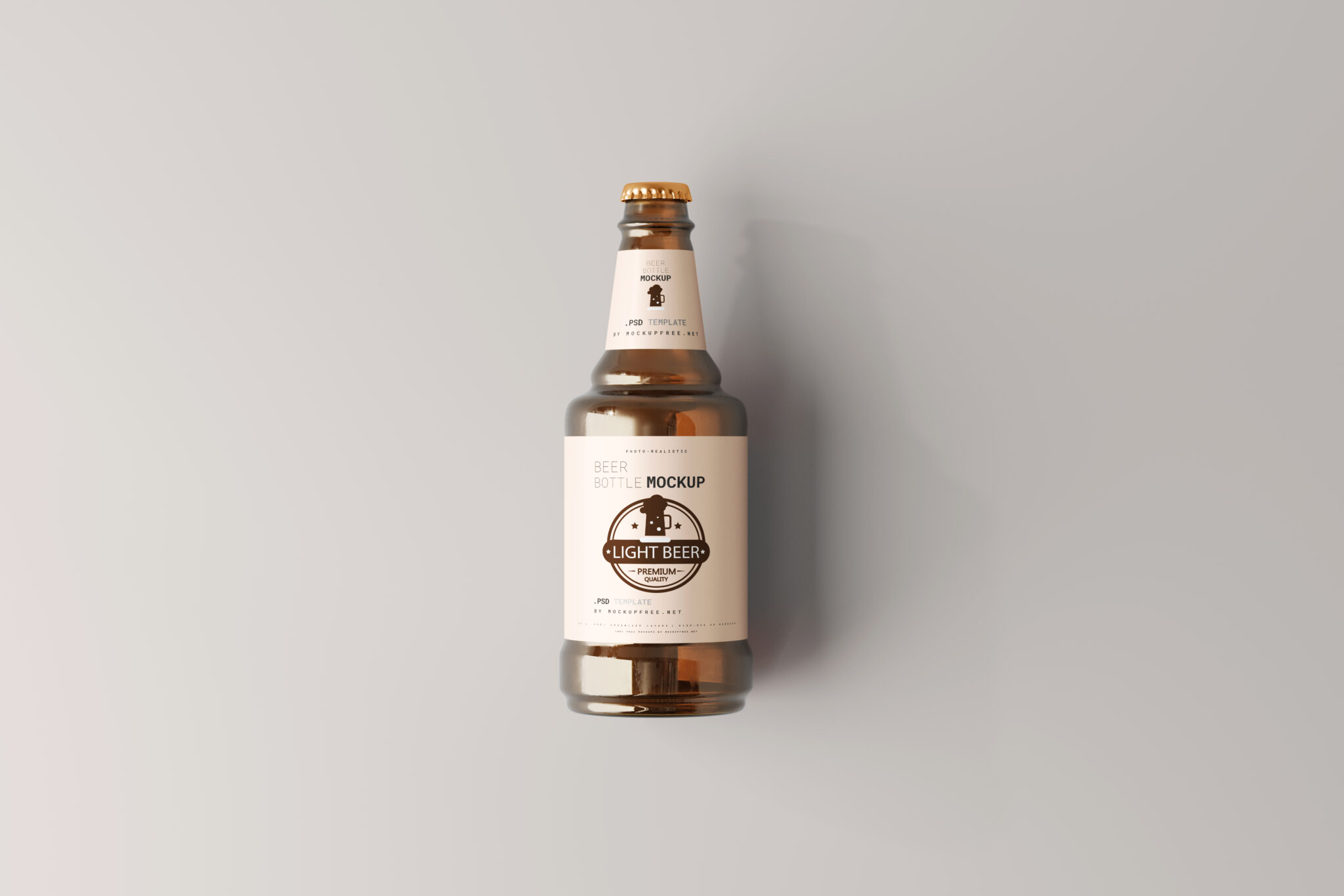 Stubby Beer Bottle Mockups - Mockup Free