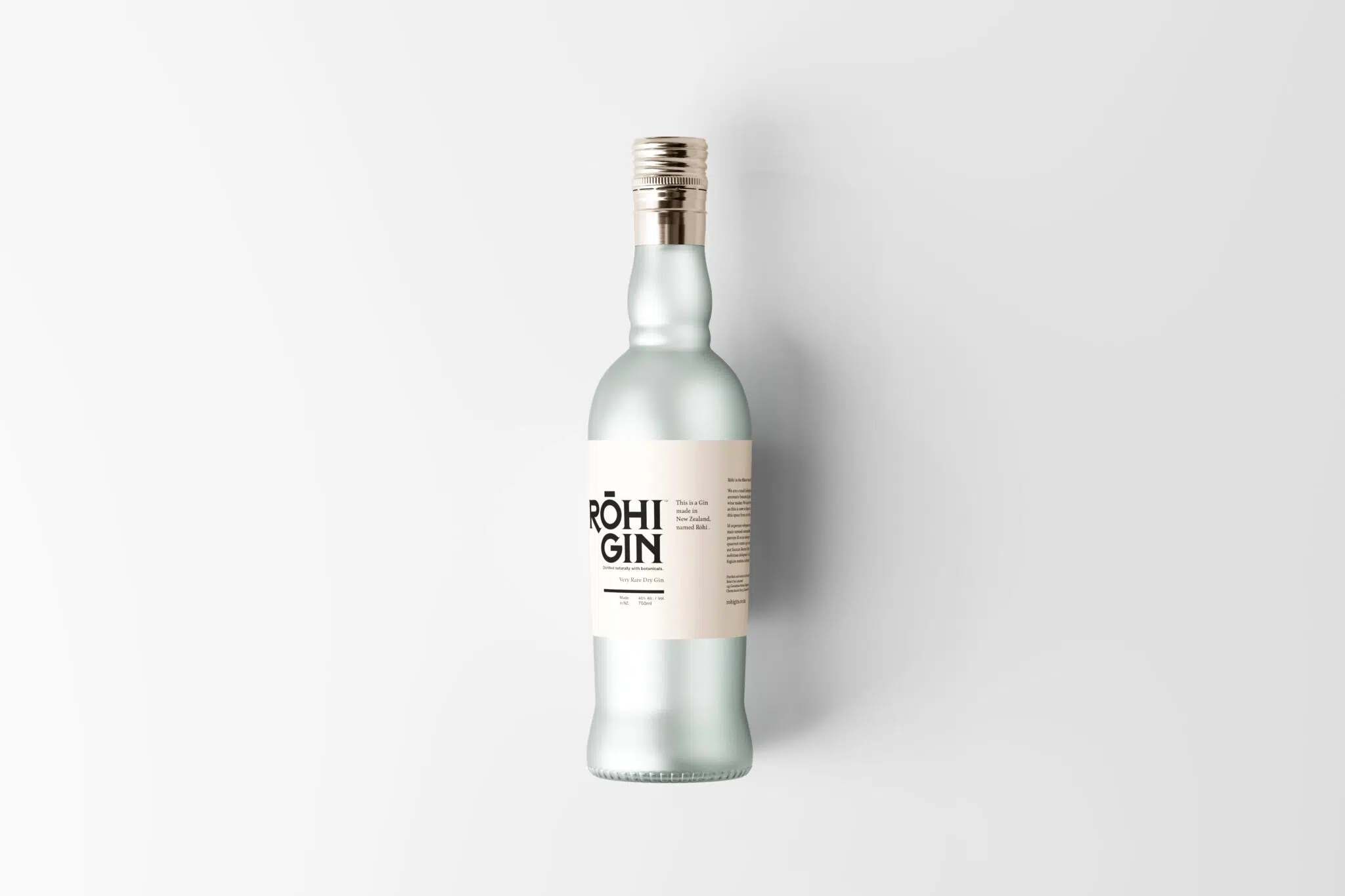 Frosted Glass Spirit Liquor Bottle Mockup - Mockup Free