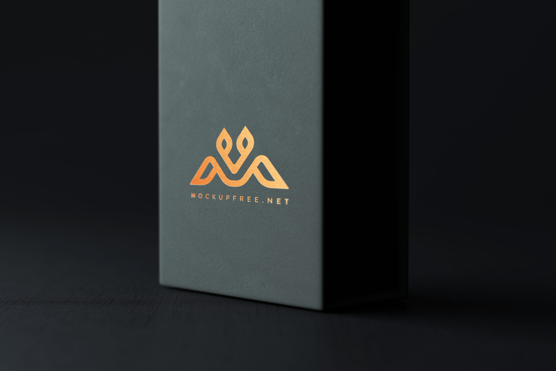 Logo on a Box Mockup - Mockup Free
