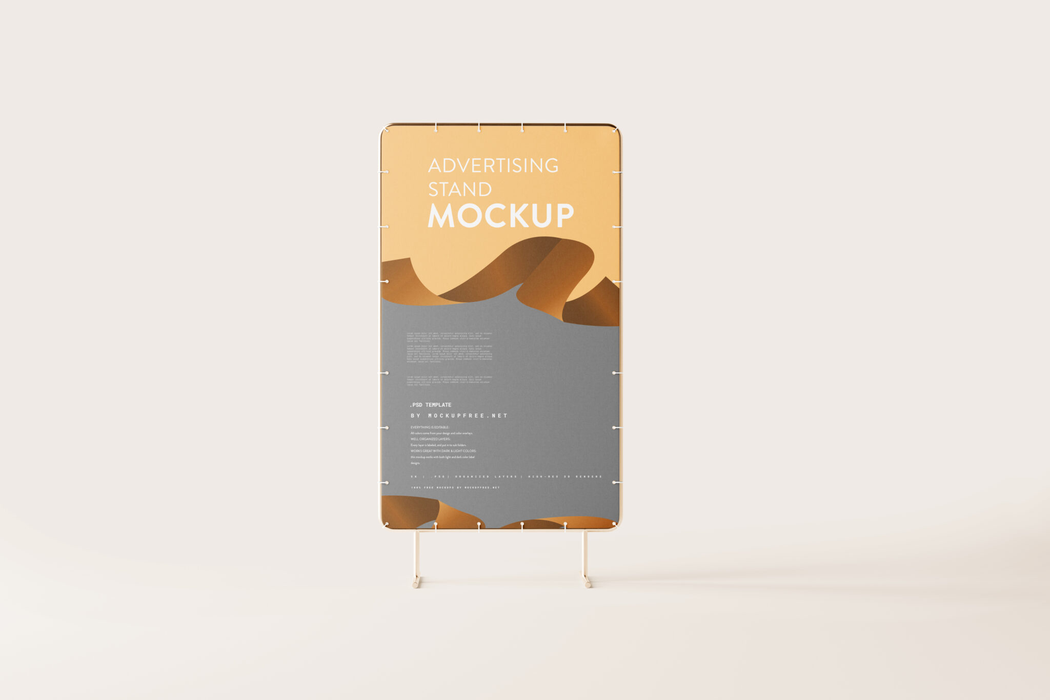 Advertising Stand Mockup - Mockup Free