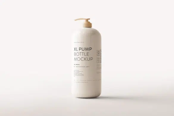 Extra Large Pump Bottle Mockup - Mockup Free