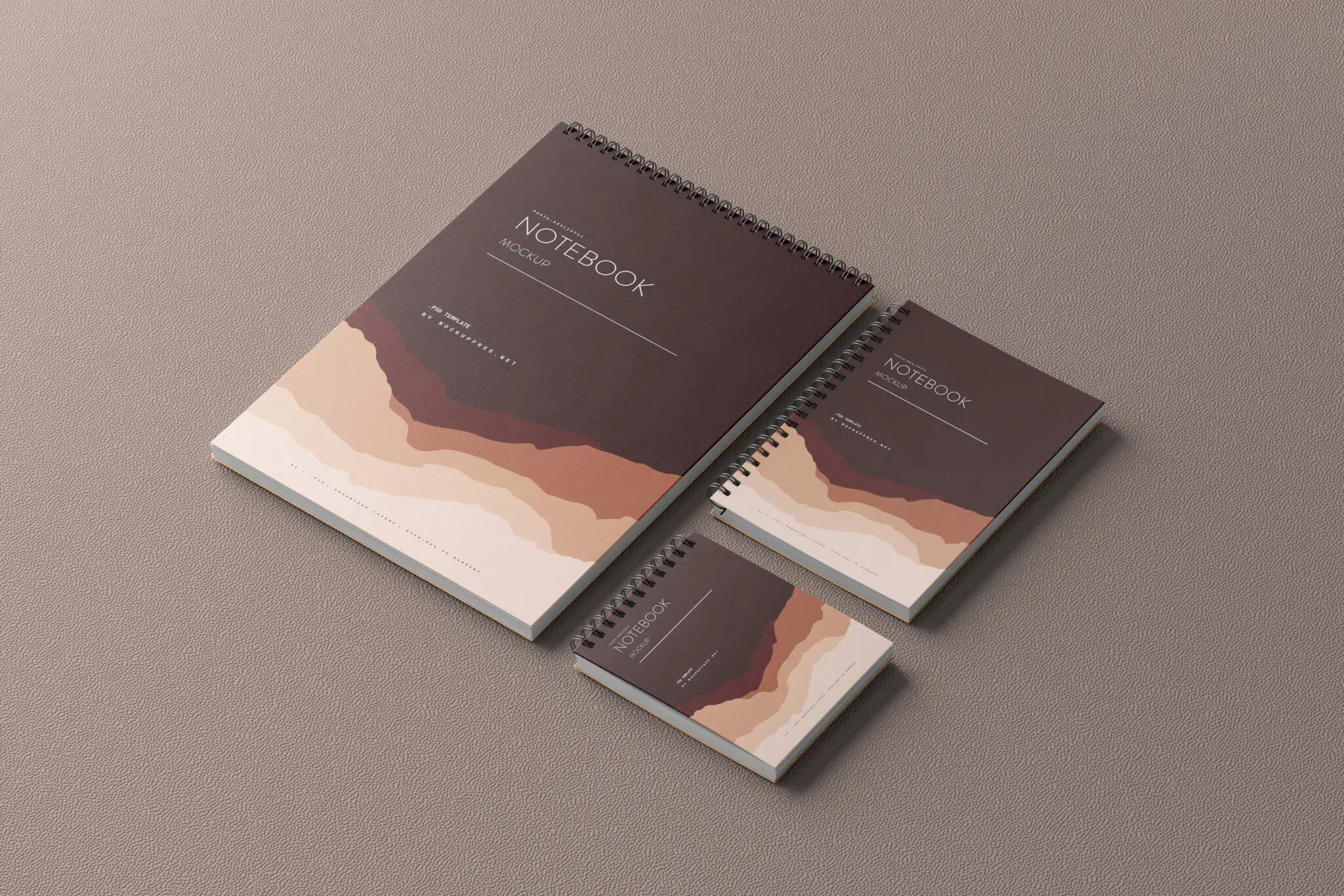 Notebook Branding Mockups - Mockup Free