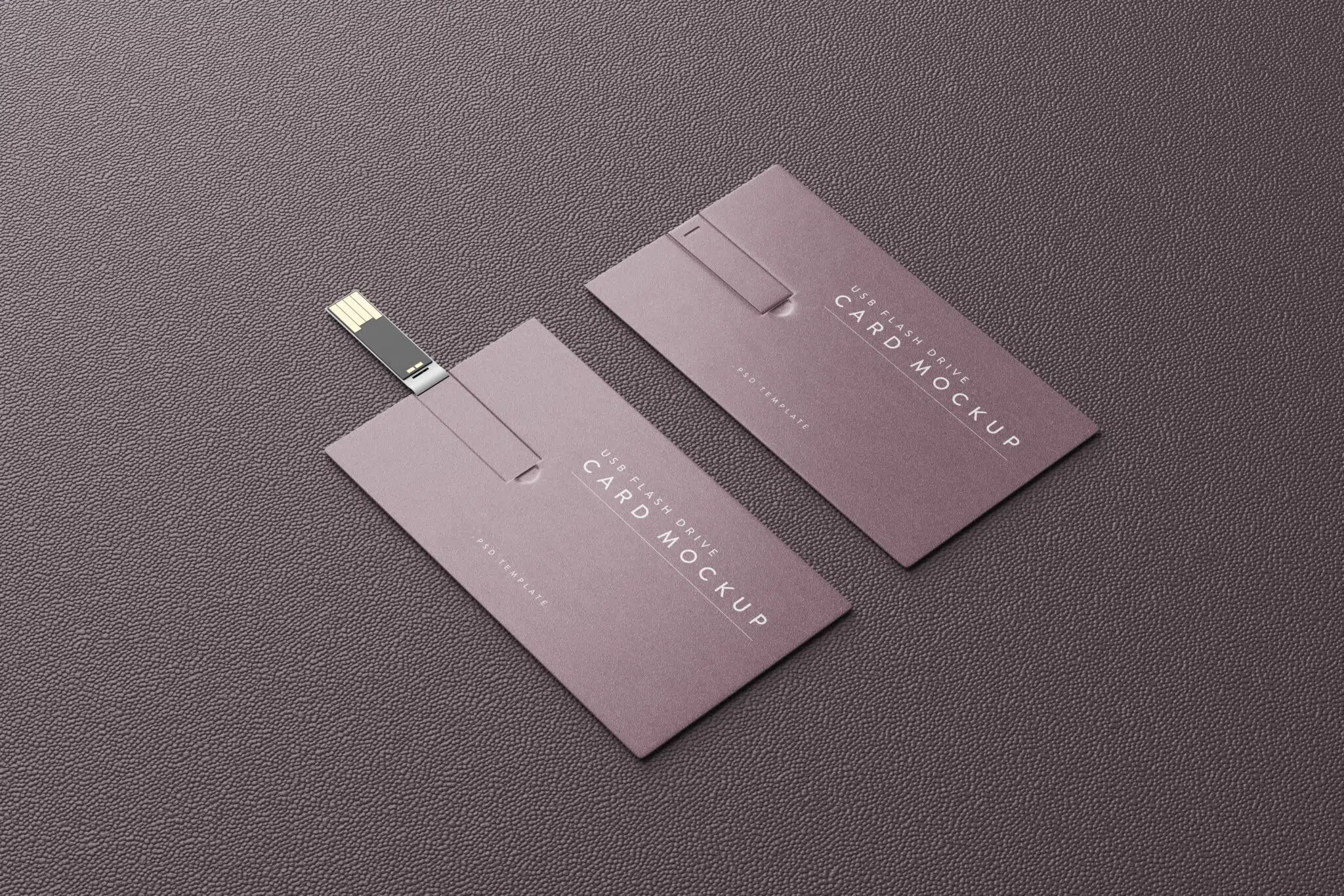 USB Flash Drive Business Card Mockup - Mockup Free