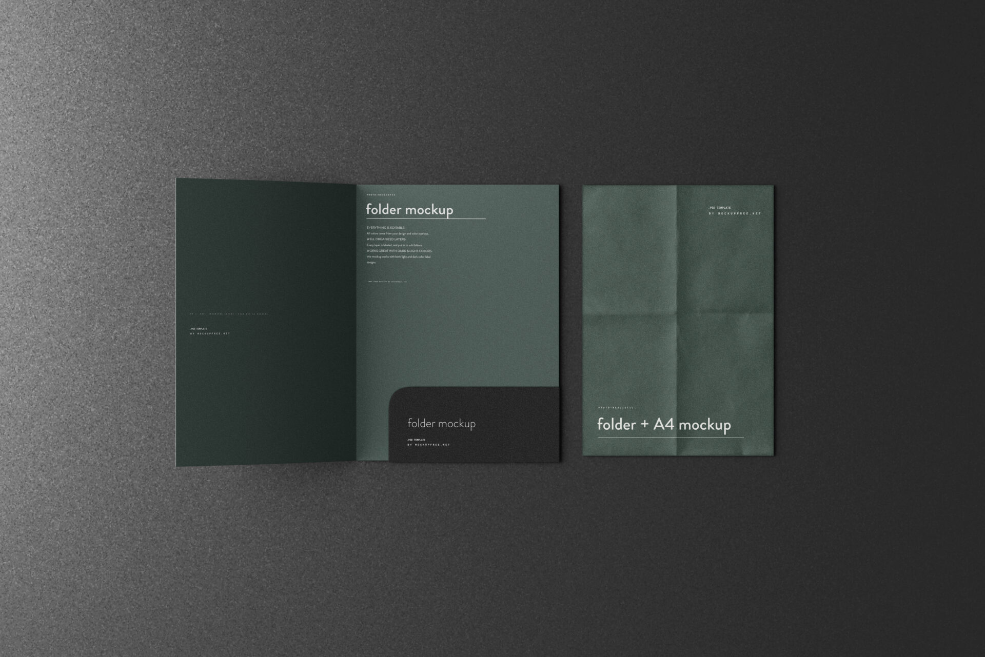 A4 size folder mock up - Mockup Free