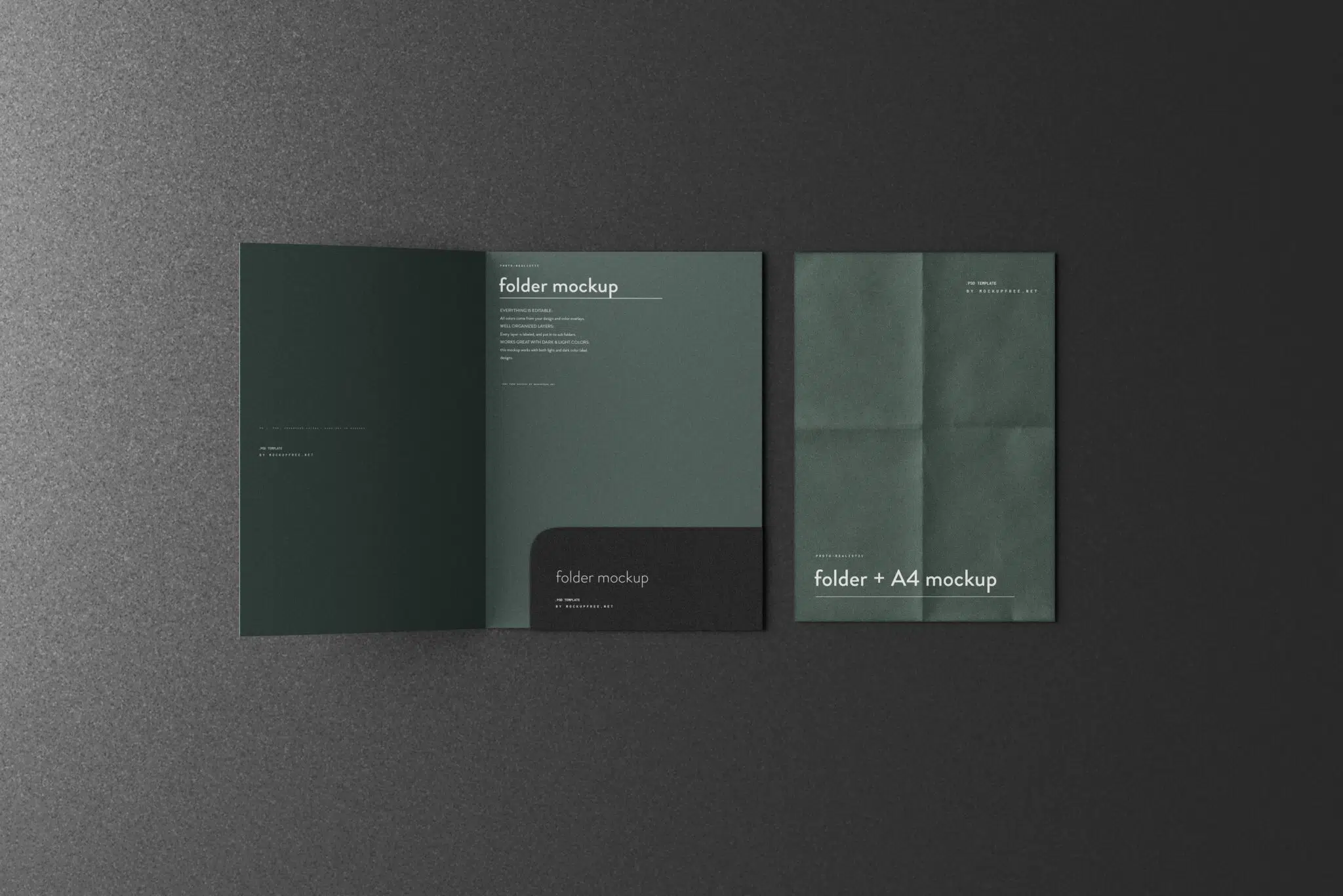 A4 size folder mock up - Mockup Free