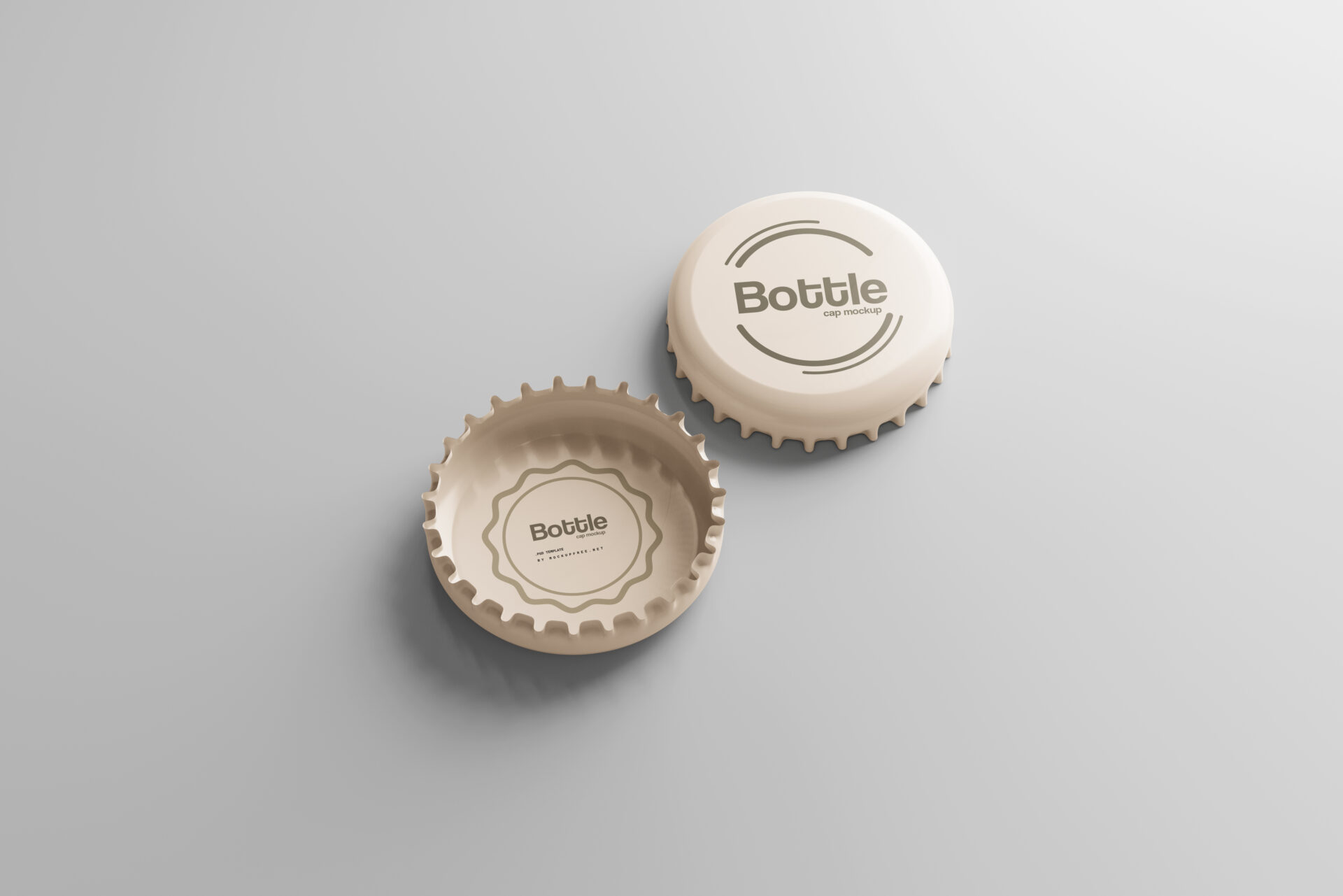 Bottle Cap Mockup - Mockup Free
