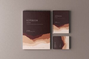 Notebook Branding Mockups - Mockup Free