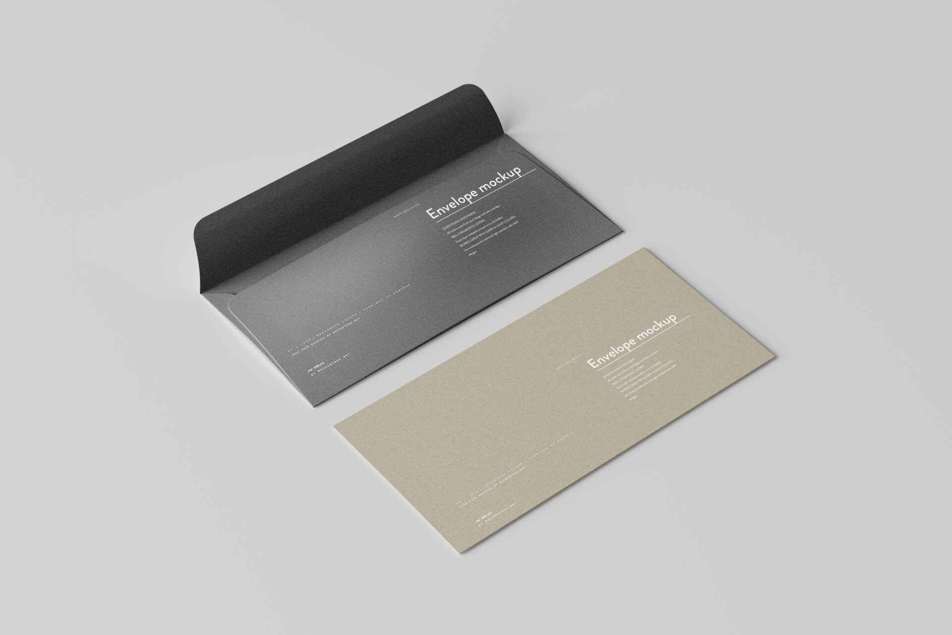 Corporate Envelope Mockup - Mockup Free