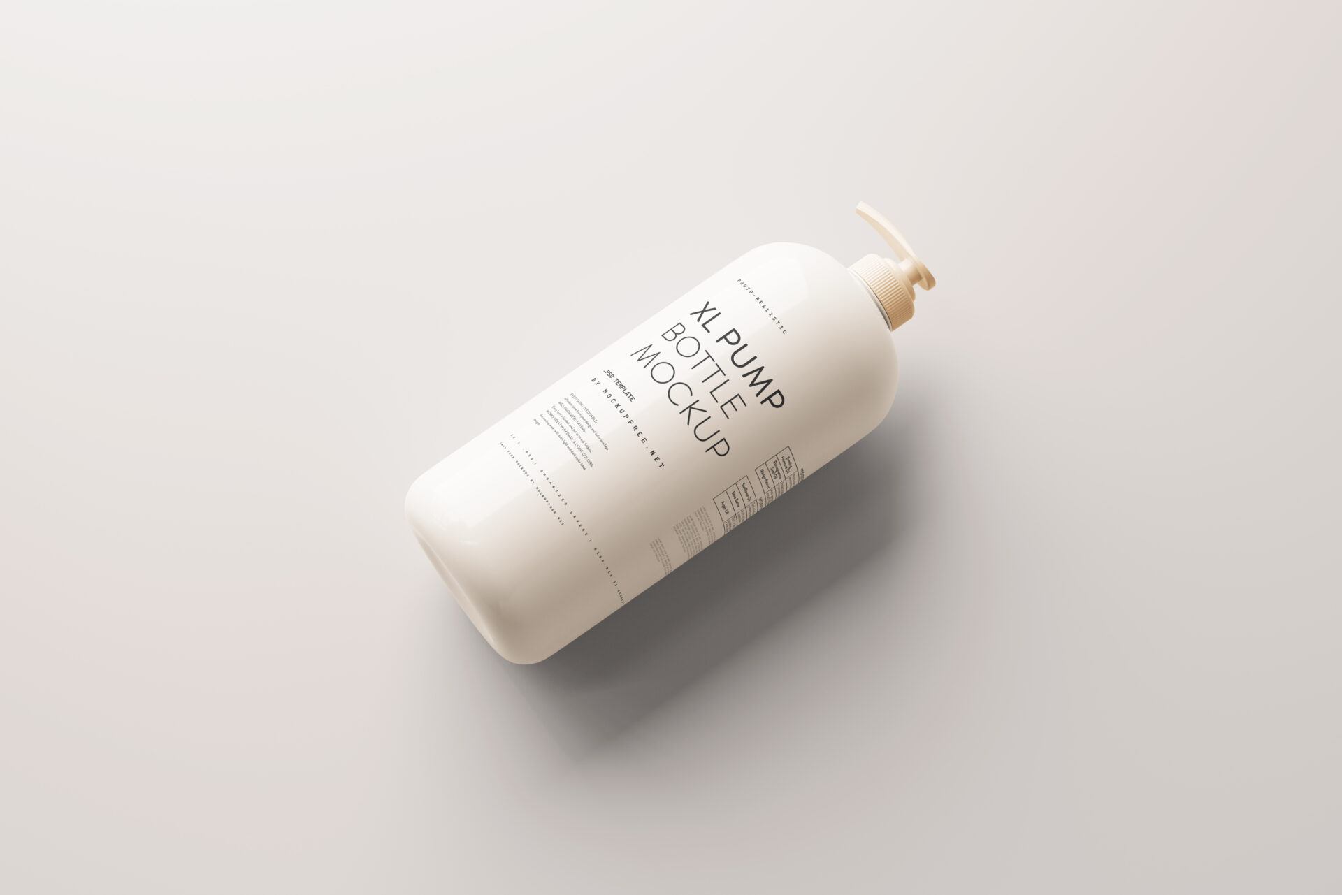 Extra Large Pump Bottle Mockup - Mockup Free