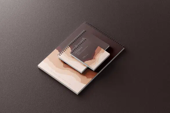Notebook Branding Mockups - Mockup Free