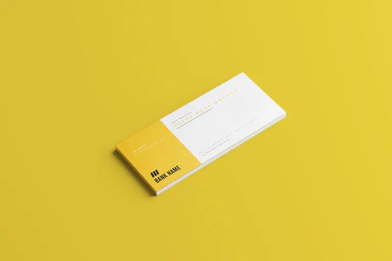 Check Book Mockup - Mockup Free
