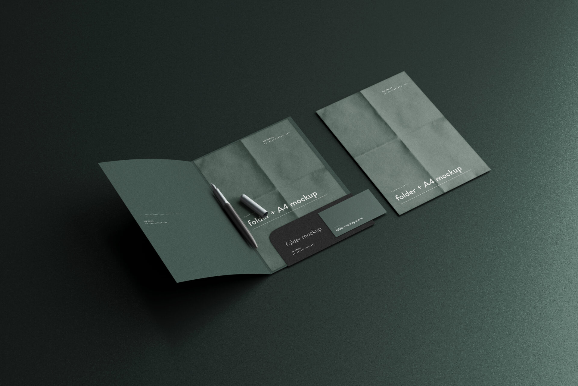 A4 size folder mock up - Mockup Free