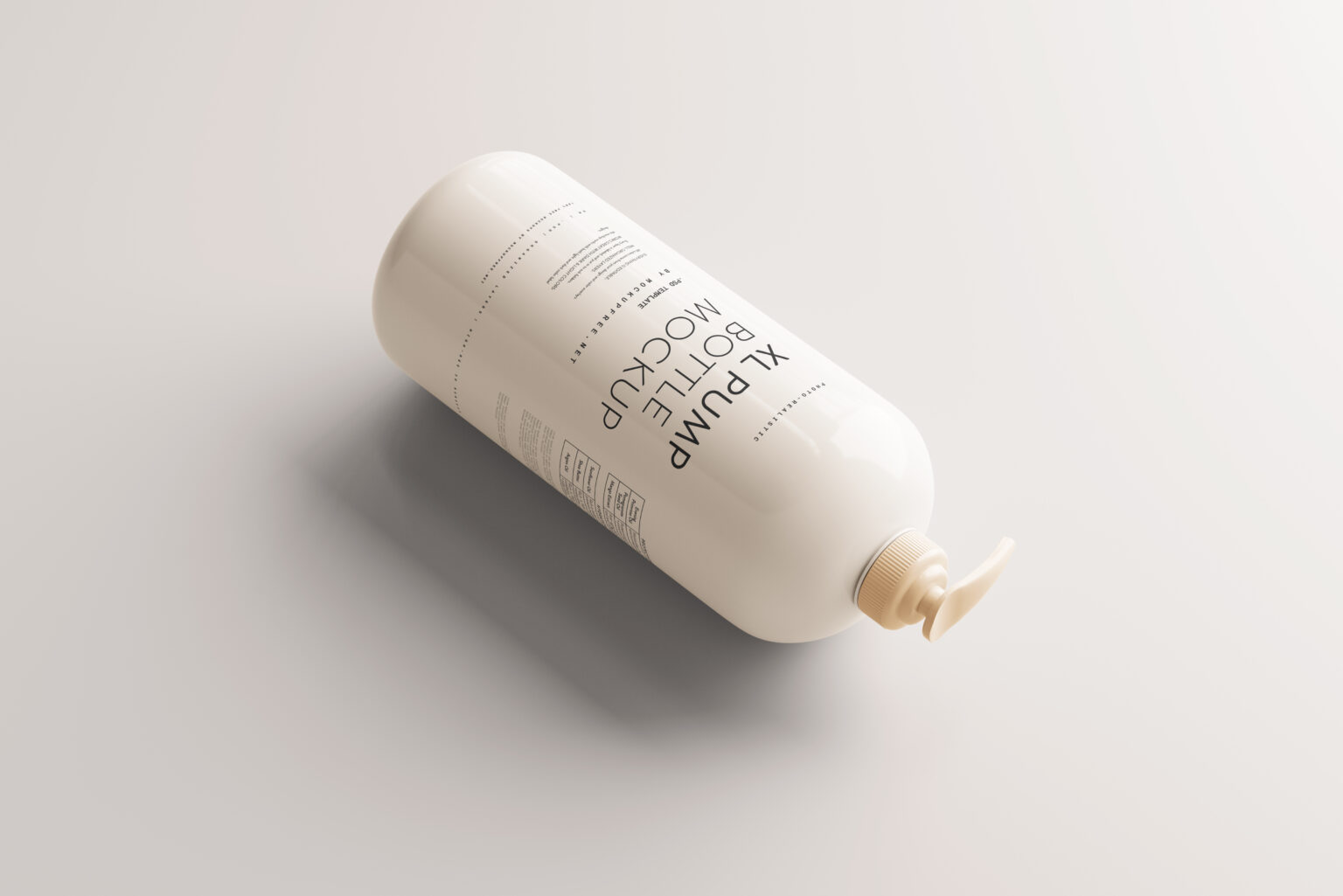 Extra Large Pump Bottle Mockup - Mockup Free