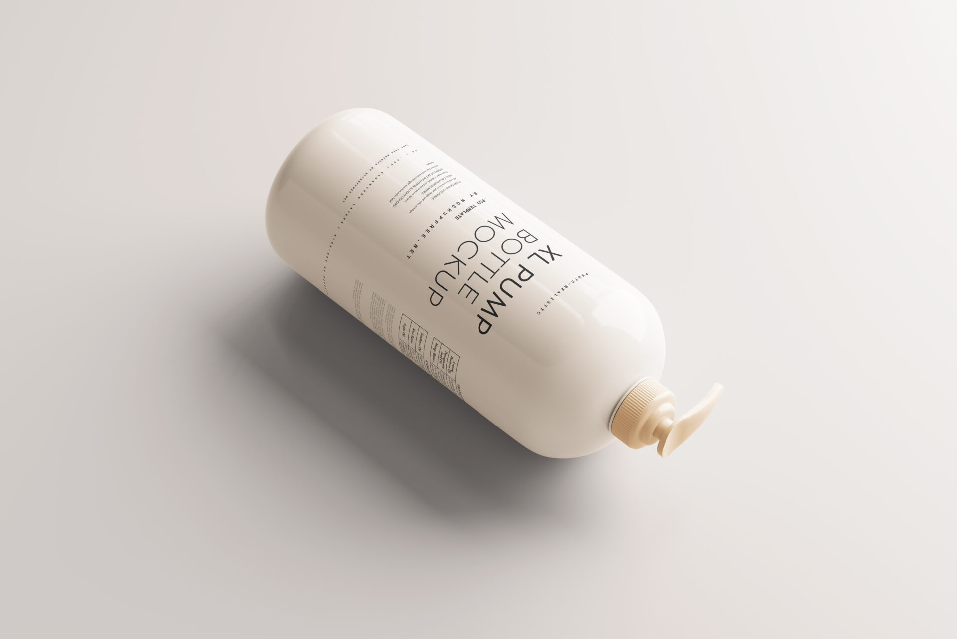 Extra Large Pump Bottle Mockup - Mockup Free