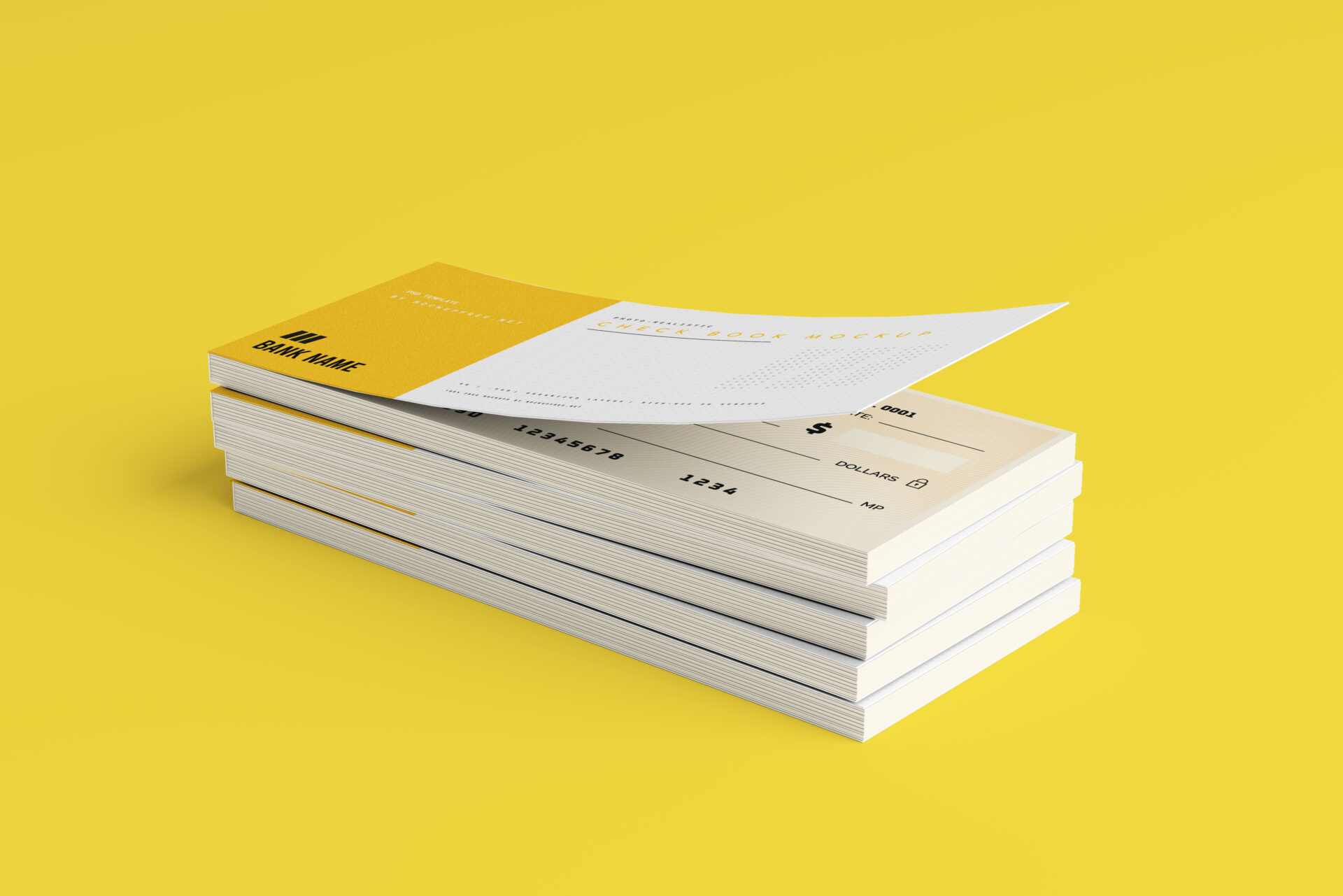 Check Book Mockup - Mockup Free