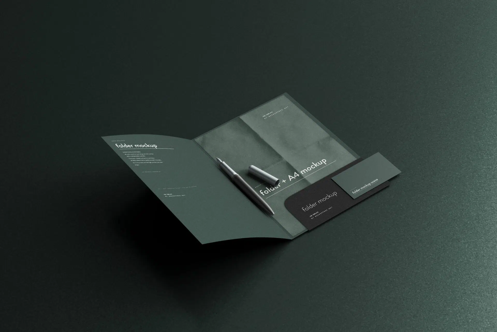 A4 size folder mock up - Mockup Free