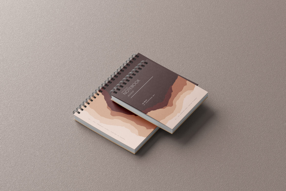Notebook Branding Mockups - Mockup Free