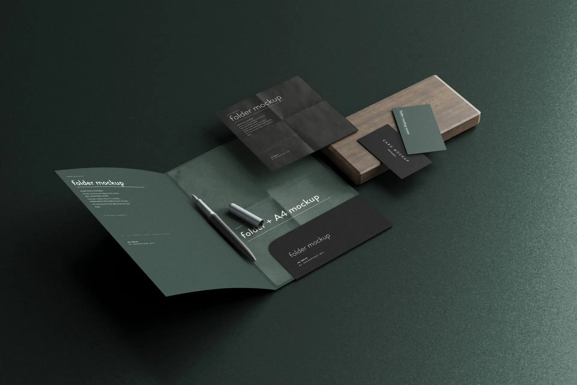 A4 size folder mock up - Mockup Free