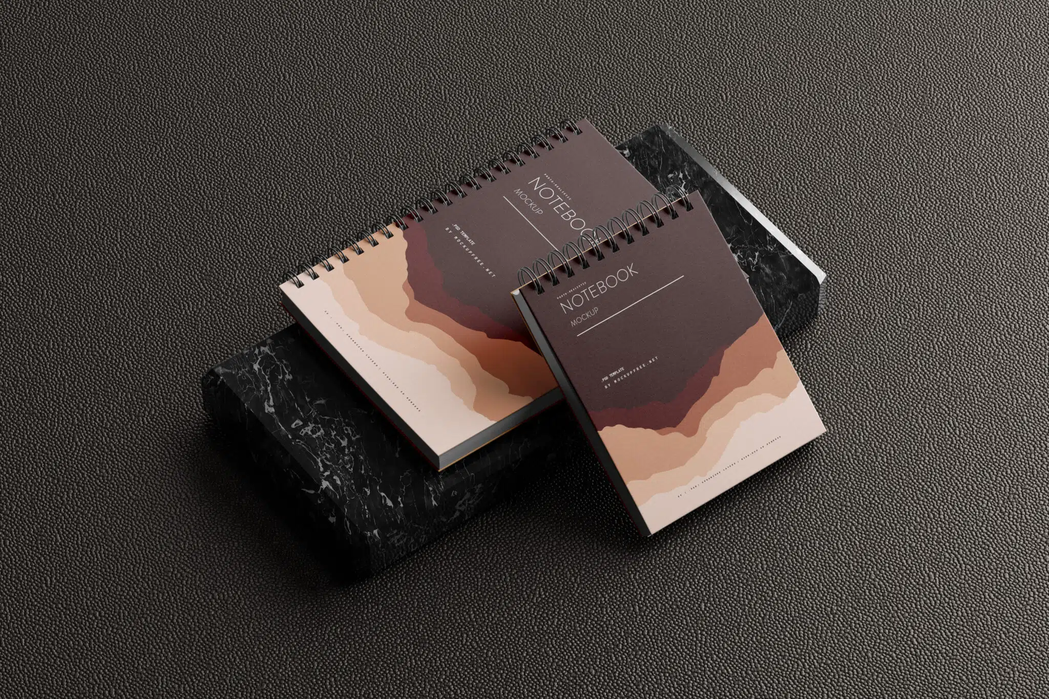 Notebook Branding Mockups - Mockup Free