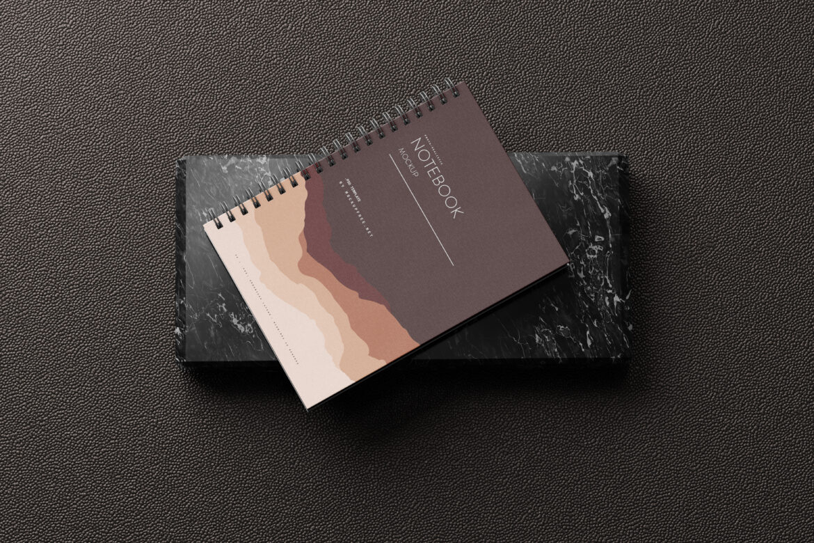 Notebook Branding Mockups - Mockup Free
