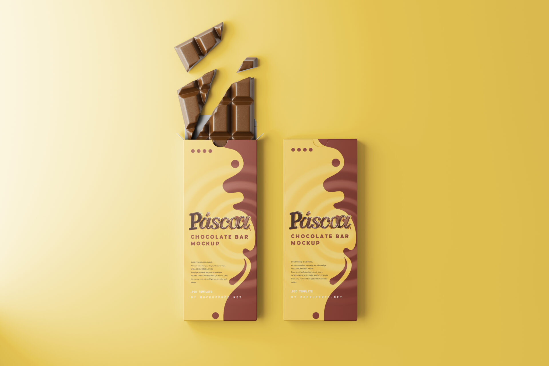 Chocolate Bar Mockup - Mockup Free