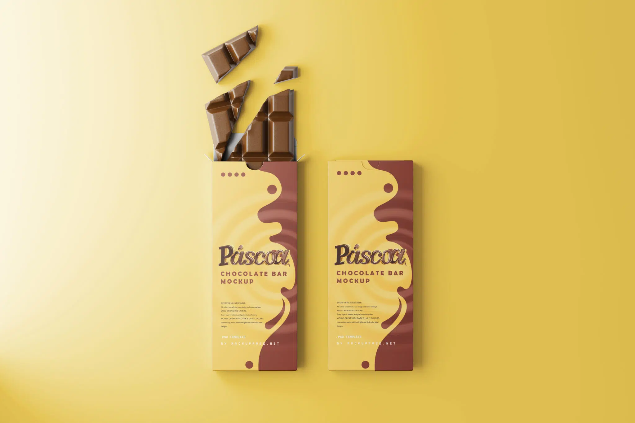 Chocolate Bar Mockup - Mockup Free