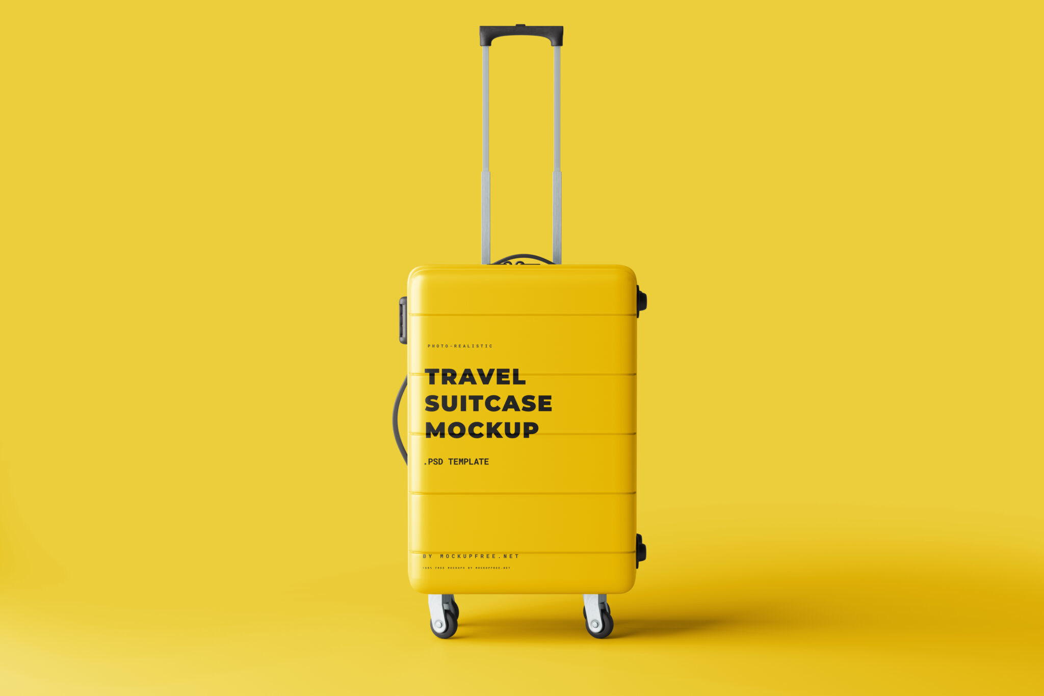 Travel Suitcase Mockup - Mockup Free