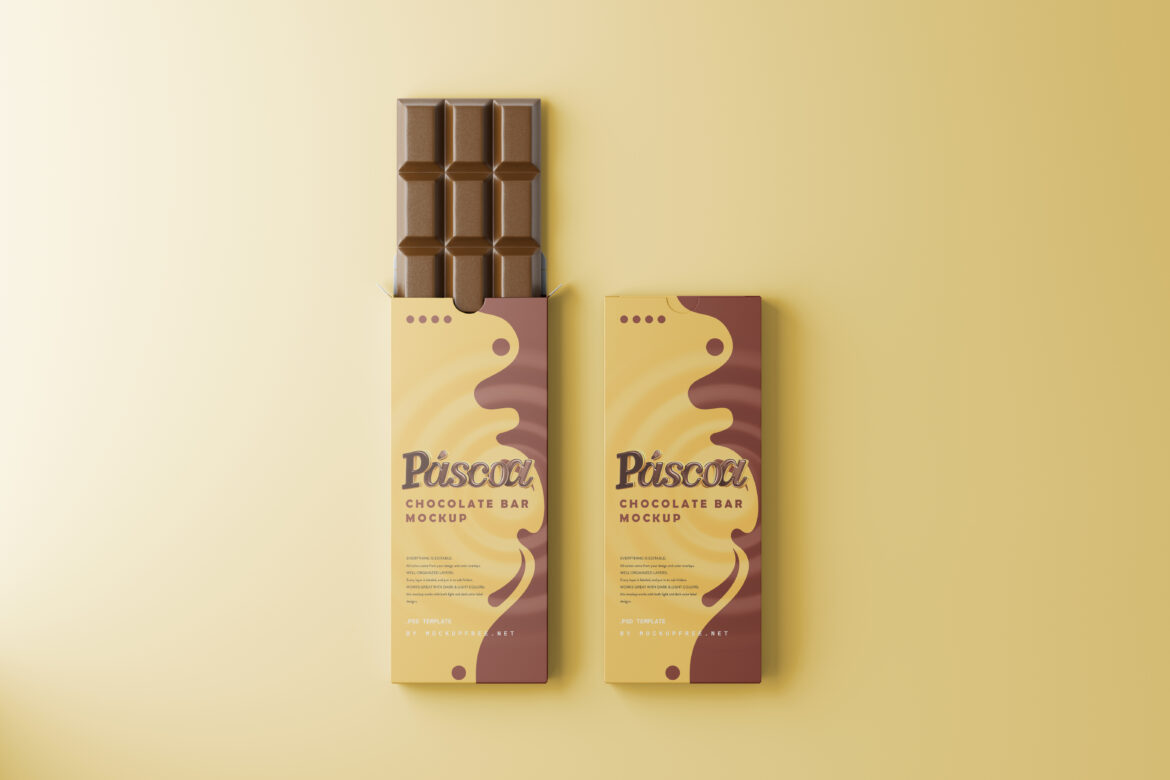 Chocolate Bar Mockup - Mockup Free