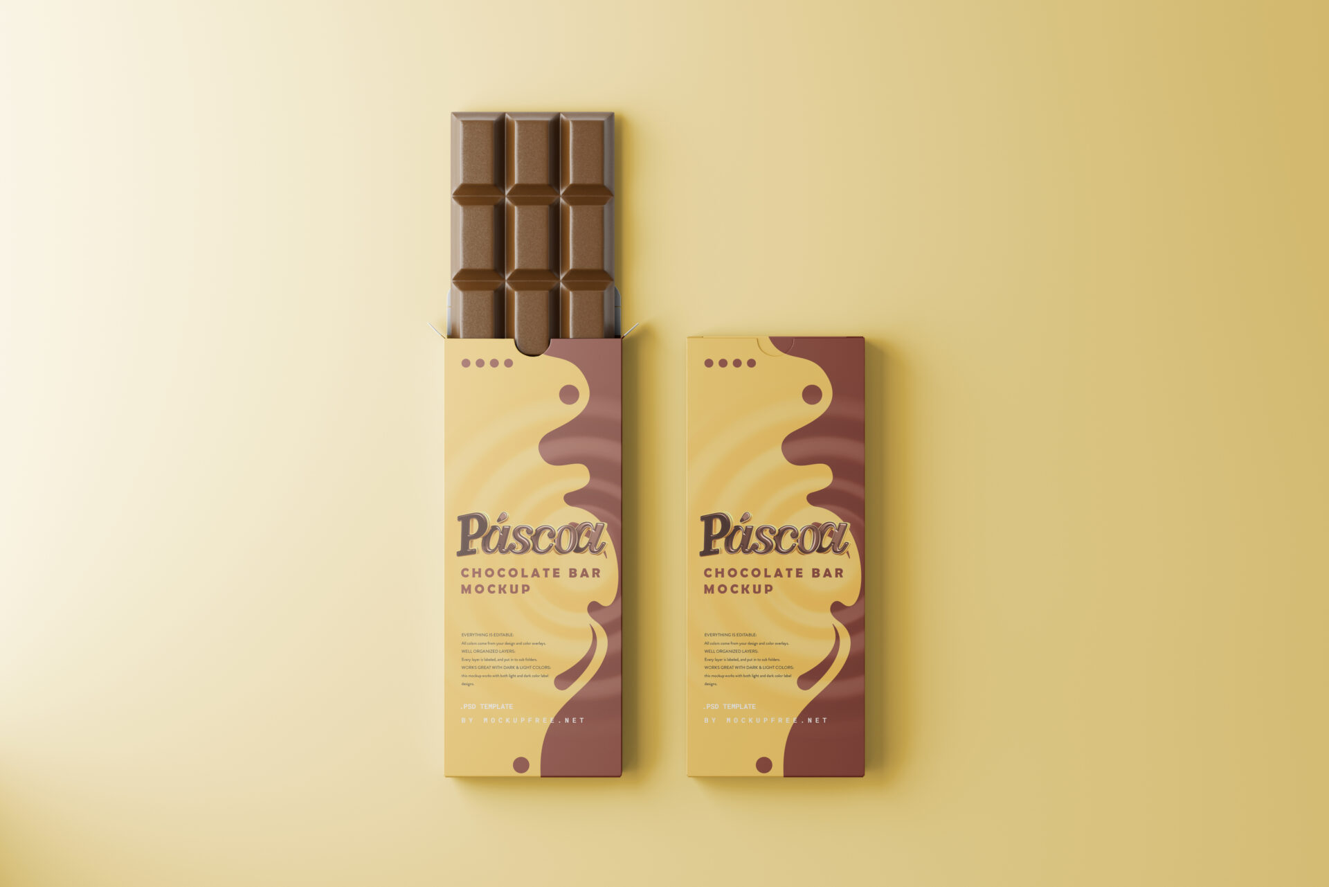 Chocolate Bar Mockup - Mockup Free