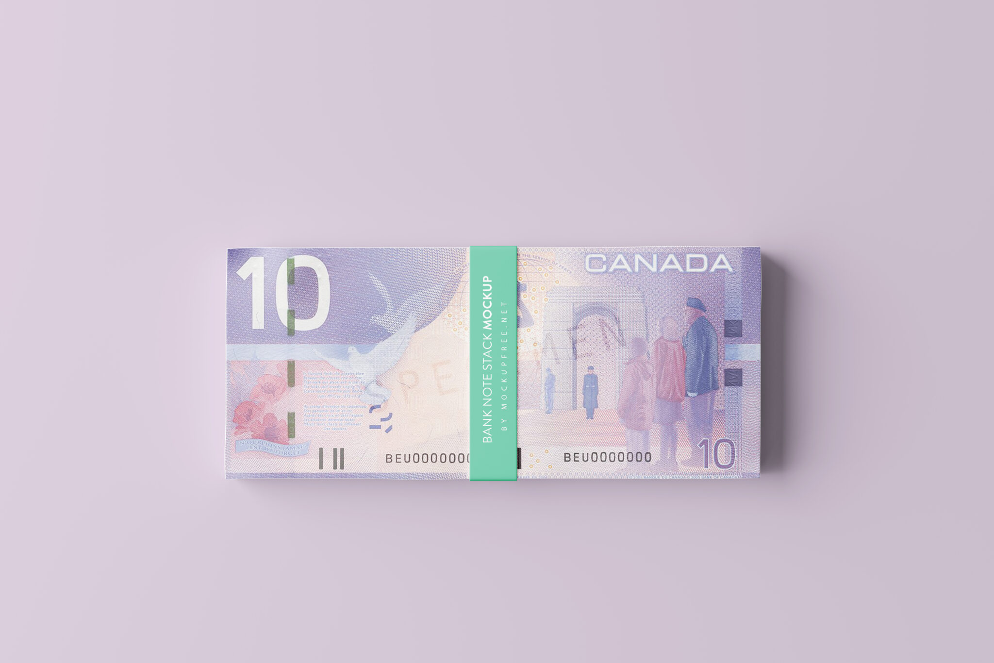 Bank Note Stack Mockup - Mockup Free