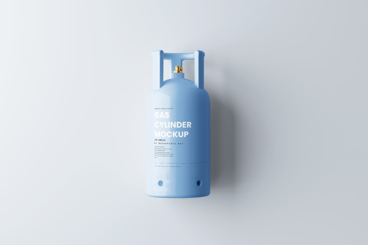 Gas Cylinder Mockup - Mockup Free