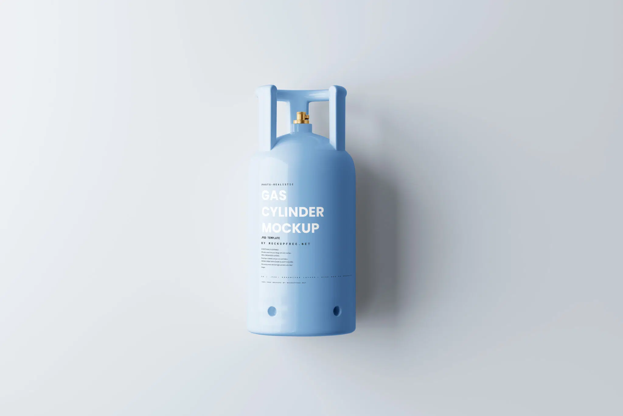 Gas Cylinder Mockup - Mockup Free
