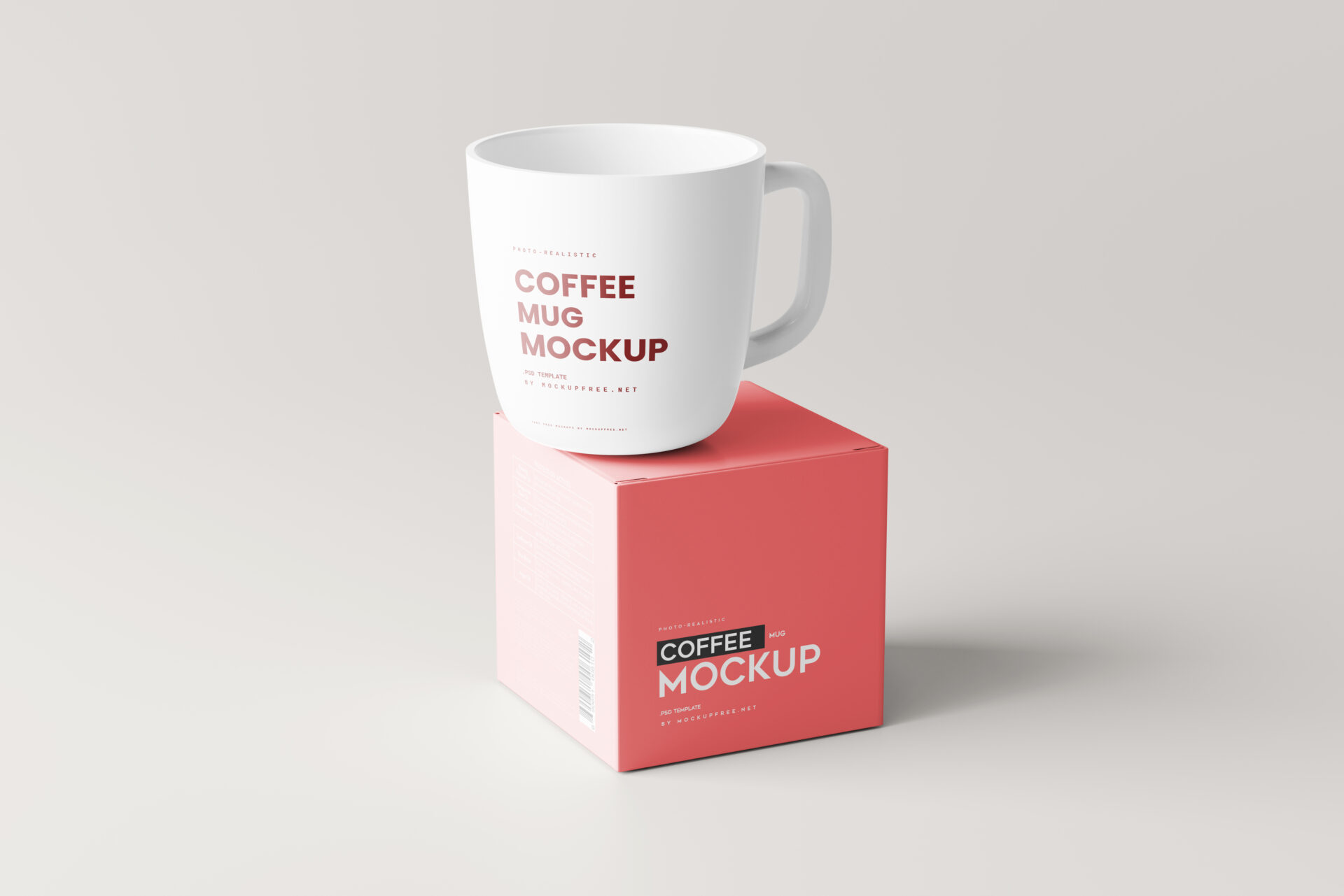 Mug and Box Mockups - Mockup Free