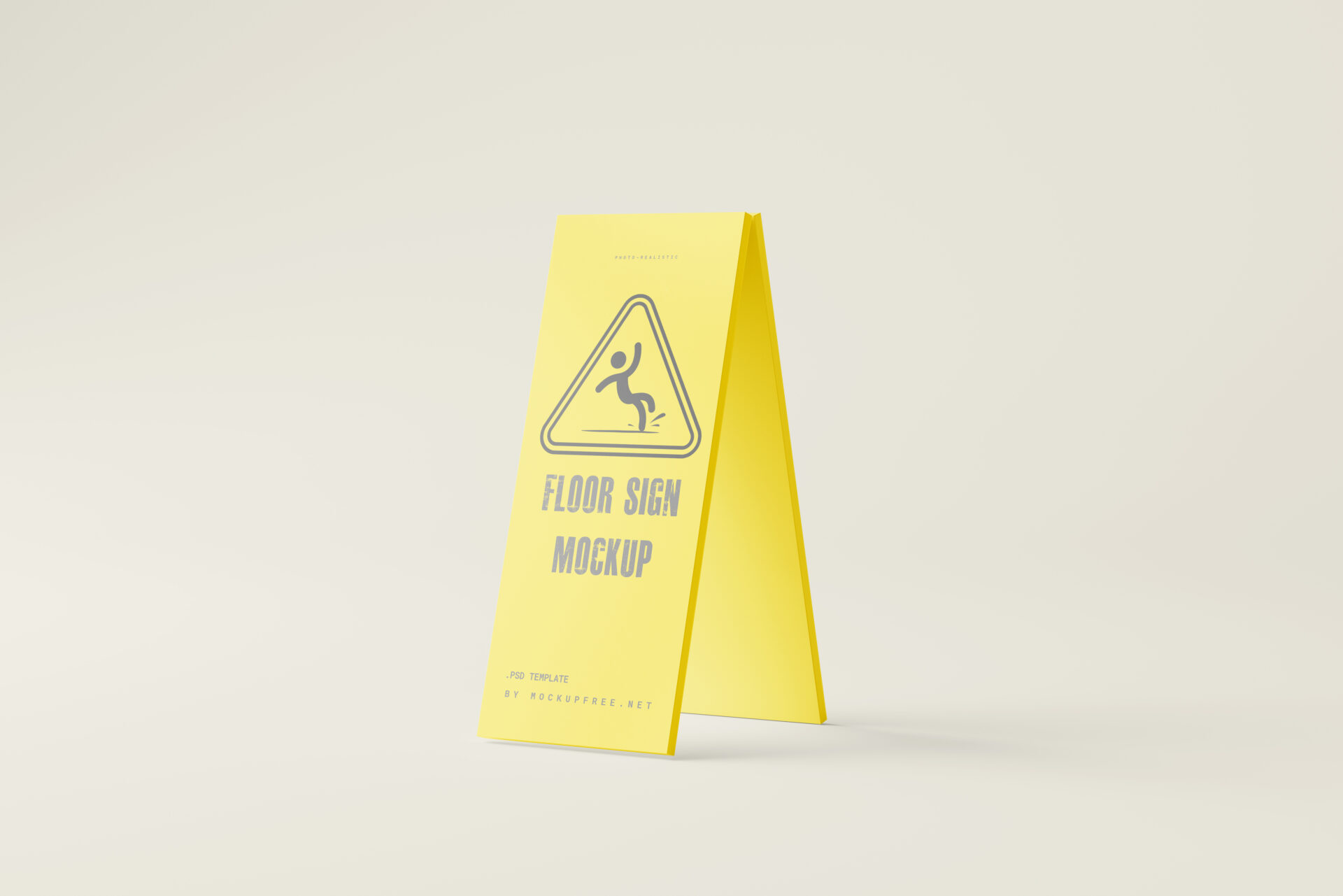Floor Sign Mockup - Mockup Free
