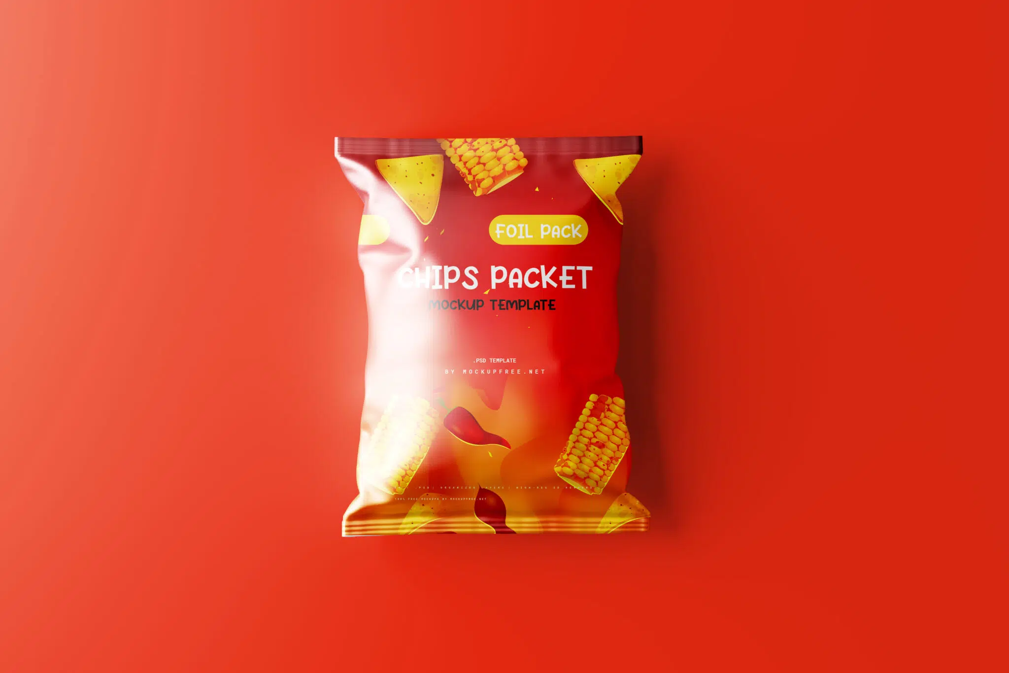 Chips Bag Mockup - Mockup Free